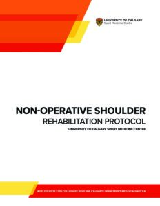 FINAL – Non-Op Shoulder Protocol – OrthopaedicsCanada.com